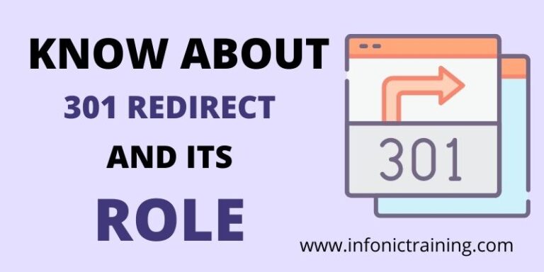 What Is 301 Redirect And Its Role As SEO Redirect - Infonic Training